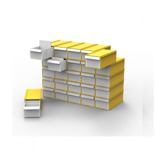 Gaveta Plastica Modular Cerrada PS-04